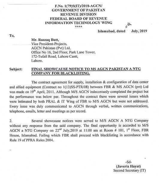 FBR Federal Board Of Revenue Government Of Pakistan FBR Federal Board Of Revenue Government Of Pakistan